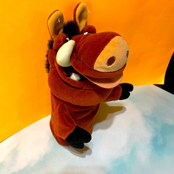 Disney | Toys | Disneys The Lion King Vtg 9s Pumbaa Hand Puppet Plush 0 ...
